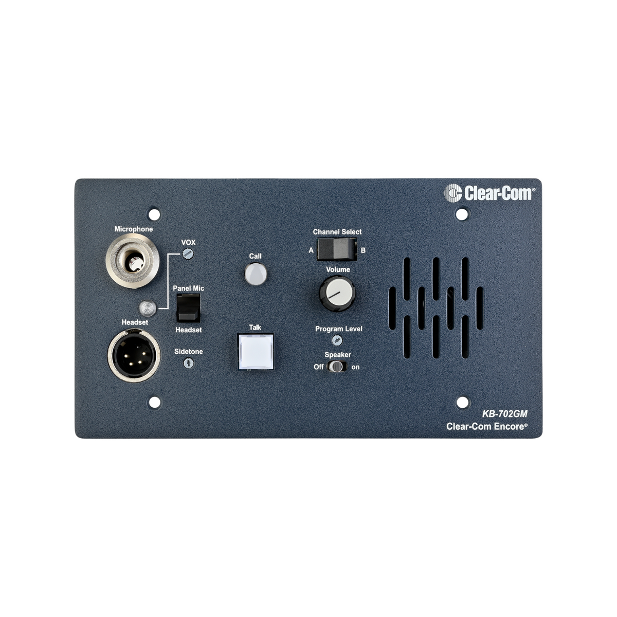 Clear-Com Encore 2-channel speaker station with gooseneck option socke ...