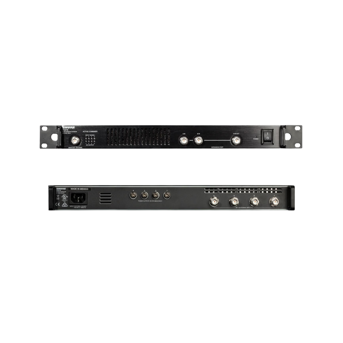 Shure Four-to-One Antenna Combiner for PSM® Wireless Systems (470-865 ...